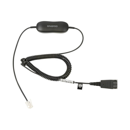 Jabra GN1200 coil cable QD a RJ con 8 marcas lideres IP | fullgamer.cl